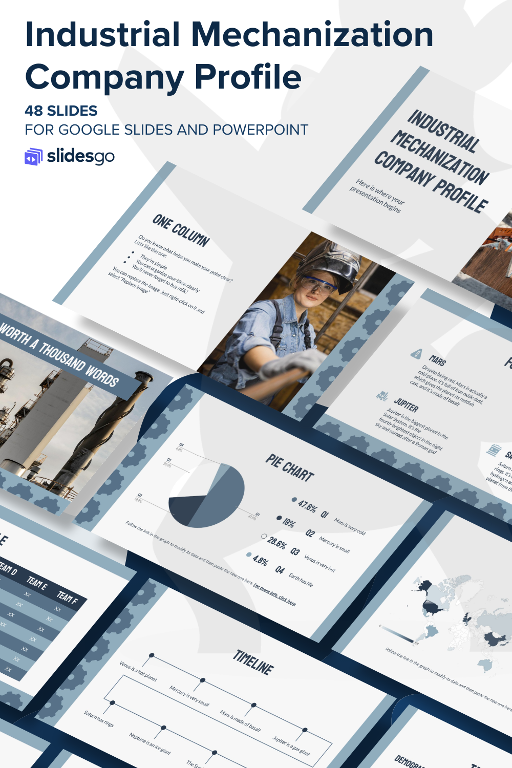 Industrial Mechanization Company Profile | Google Slides