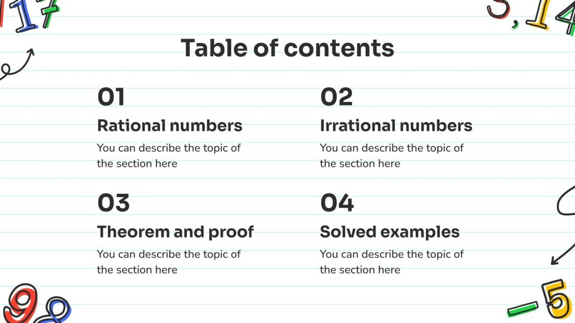 Numbers and Operations: Rational and Irrational Numbers