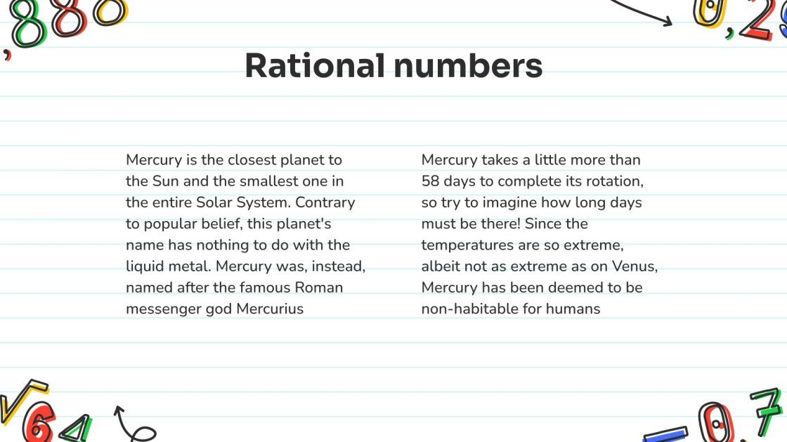Numbers and Operations: Rational and Irrational Numbers