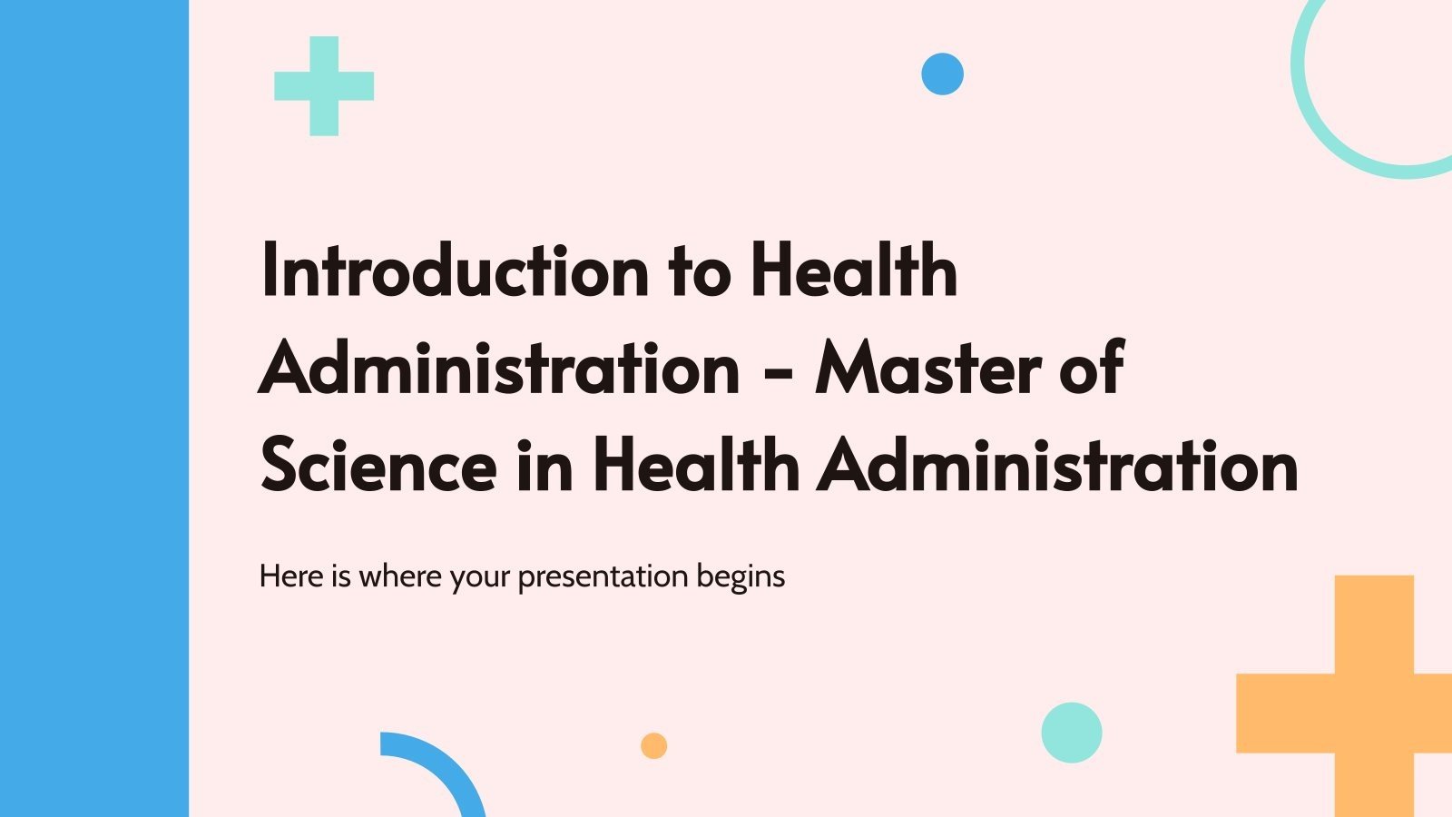 Introduction to Health Administration - Master in Health