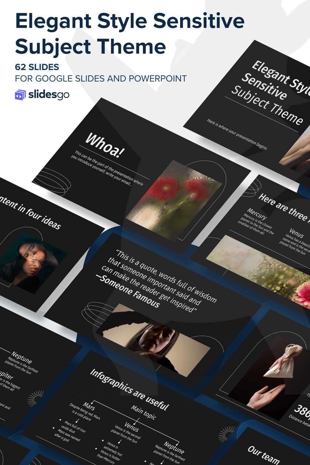 Elegant Style Sensitive Subject Theme | Google Slides & PPT