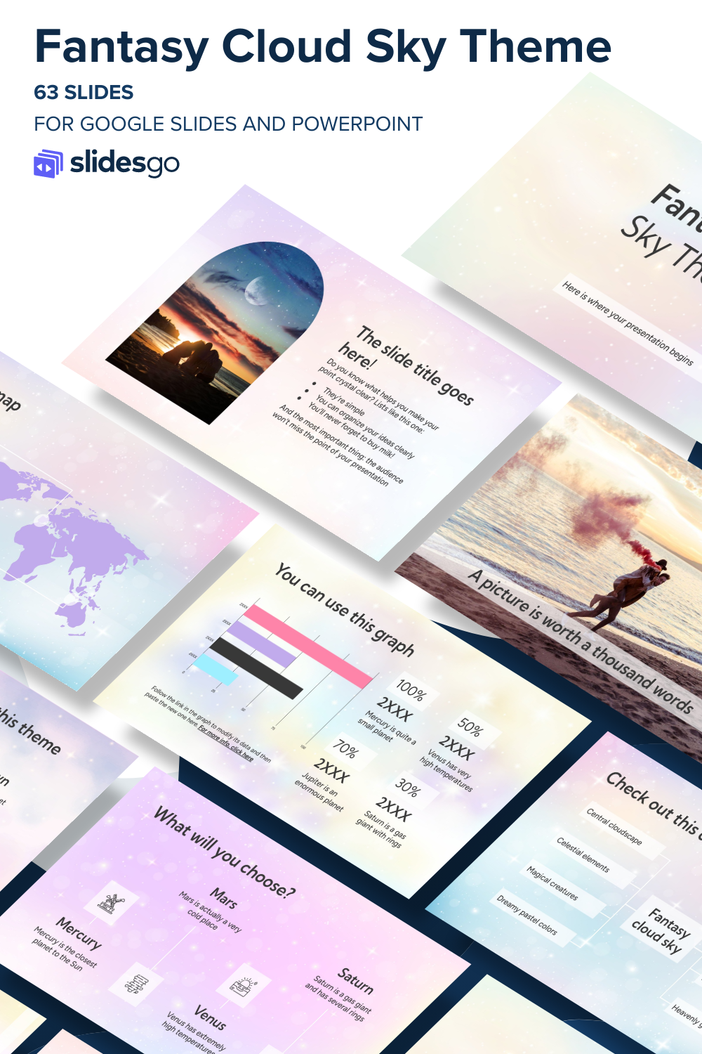 Fantasy Cloud Sky Theme | Google Slides & PowerPoint