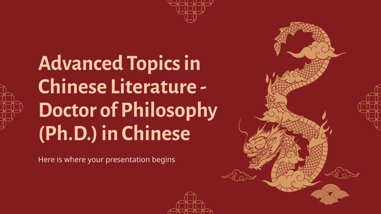 Advanced Topics in Chinese Literature - Ph.D. in Chinese