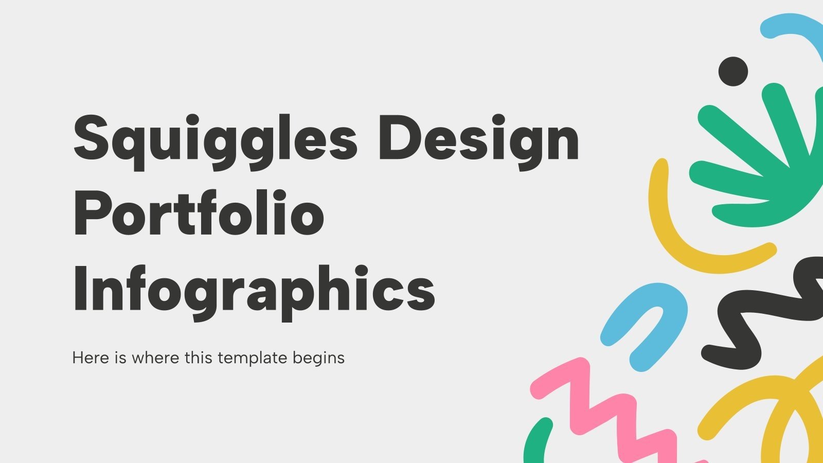 Squiggles Design Portfolio Infographics | Google Slides