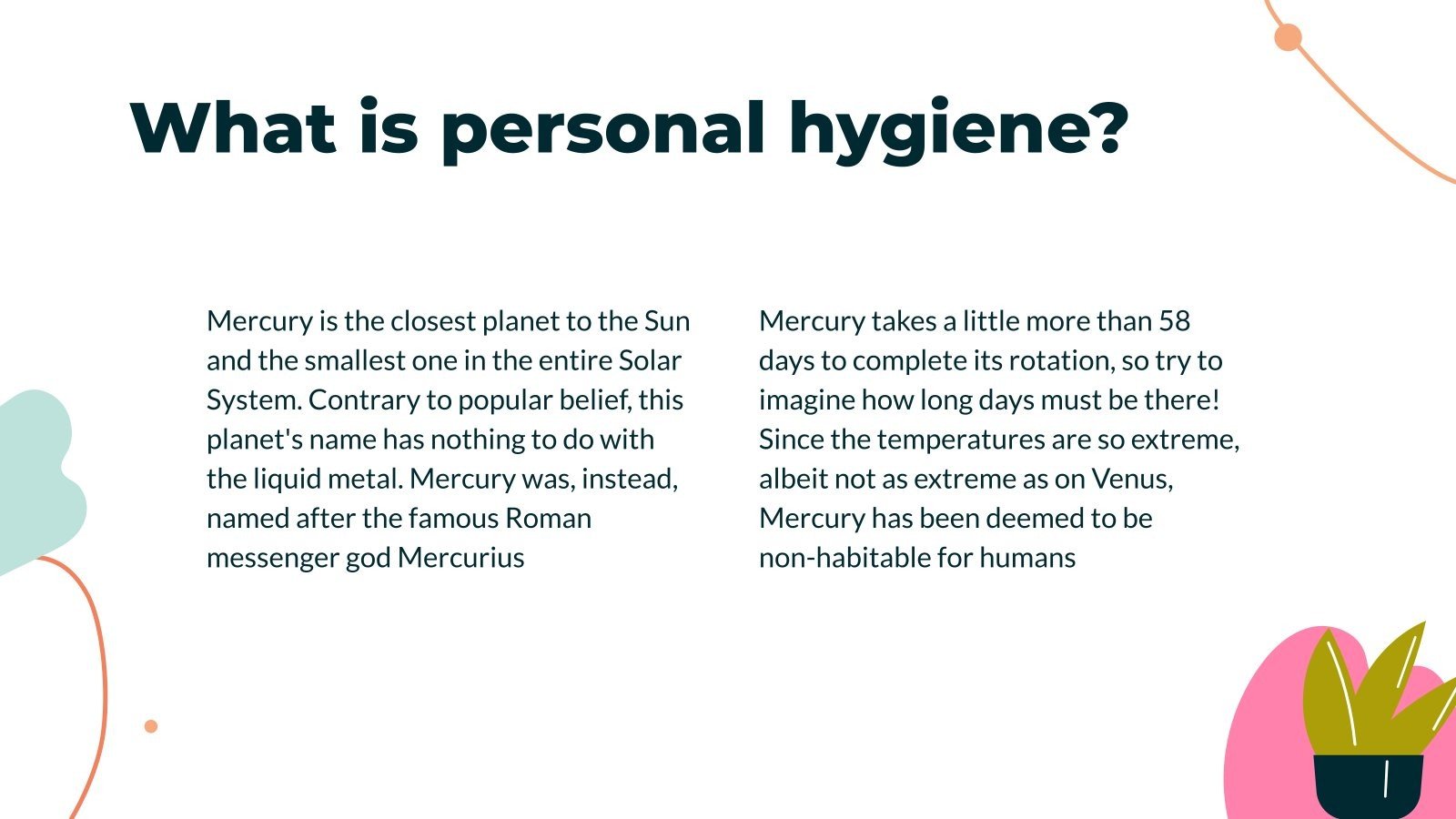 Personal Hygiene and Self-care | Google Slides & PowerPoint