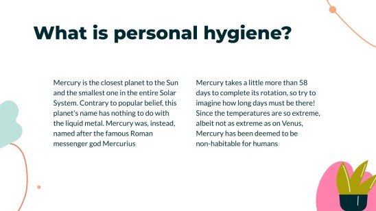Personal Hygiene and Self-care | Google Slides & PowerPoint