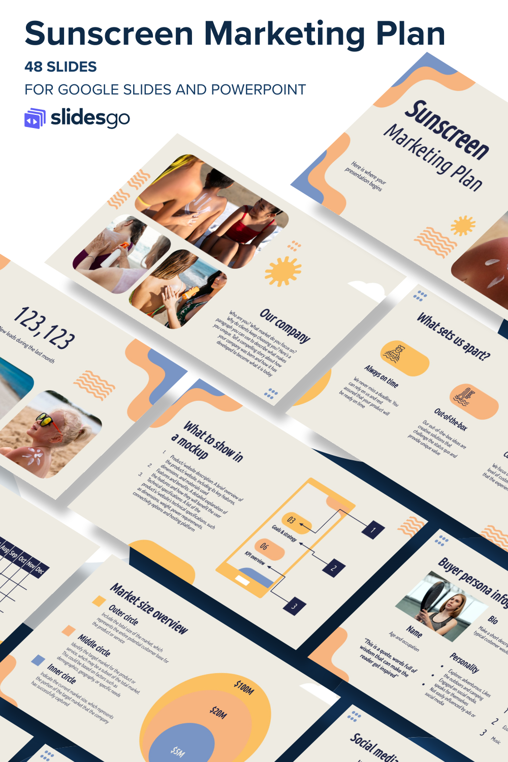 Sunscreen Marketing Plan | Google Slides & PPT