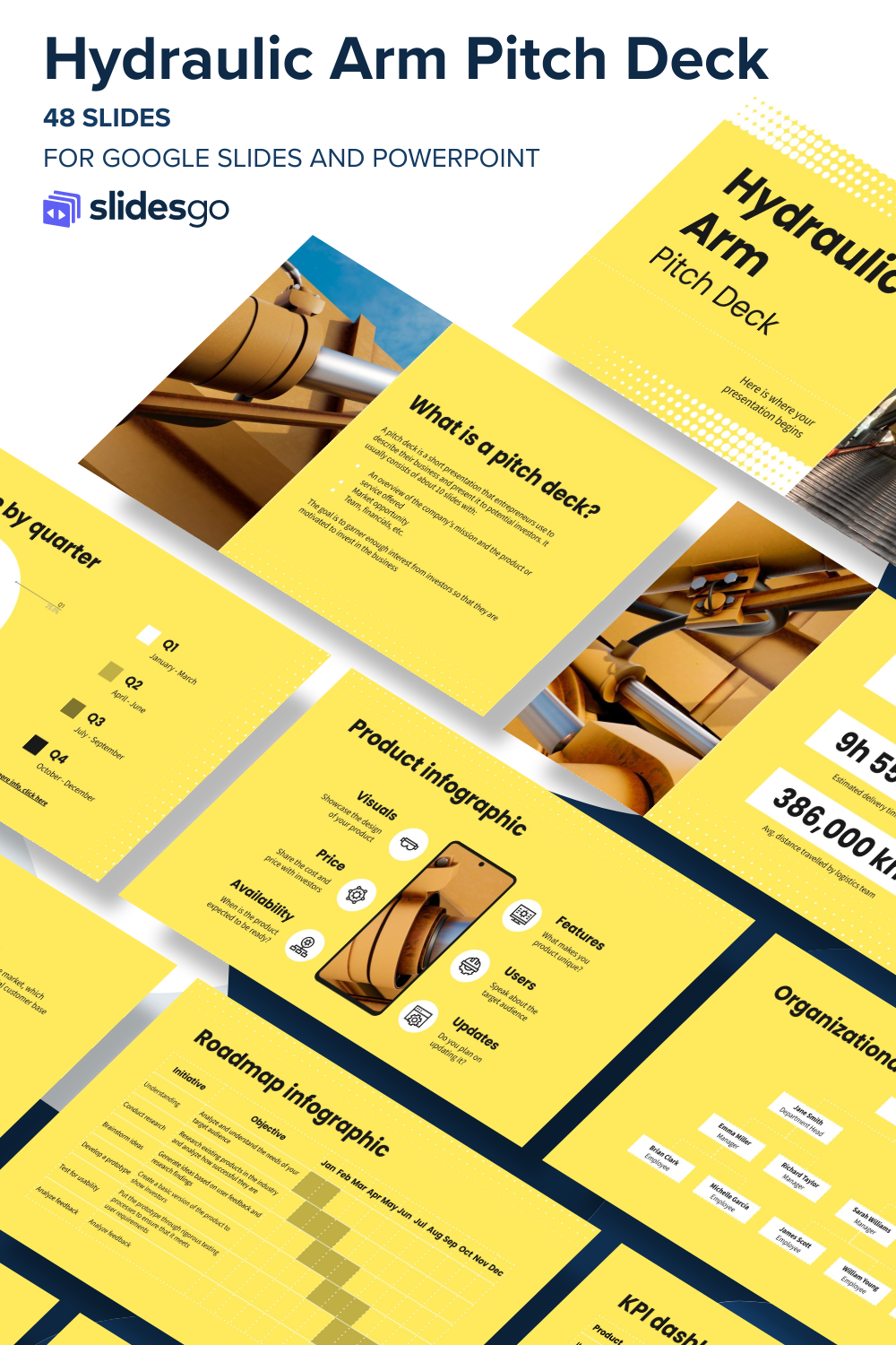 Hydraulic Arm Pitch Deck | Google Slides & PowerPoint