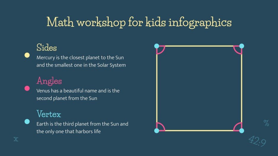 Math Workshop for Kids Infographics | Google Slides & PPT