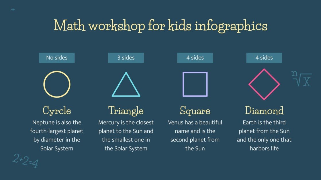 Math Workshop for Kids Infographics | Google Slides & PPT