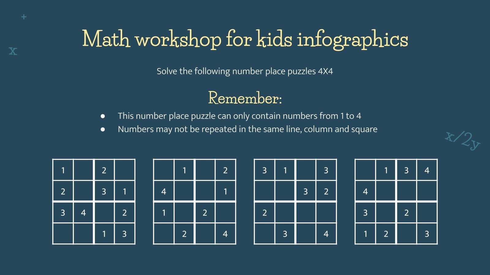 Math Workshop for Kids Infographics | Google Slides & PPT