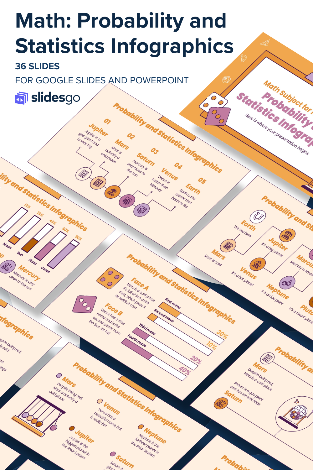 Math Subject: Probability and Statistics Infographics