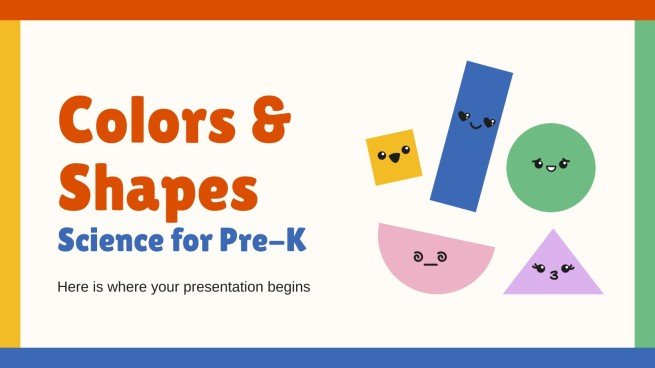 Colors and Shapes - Science - Pre-K | Google Slides & PPT