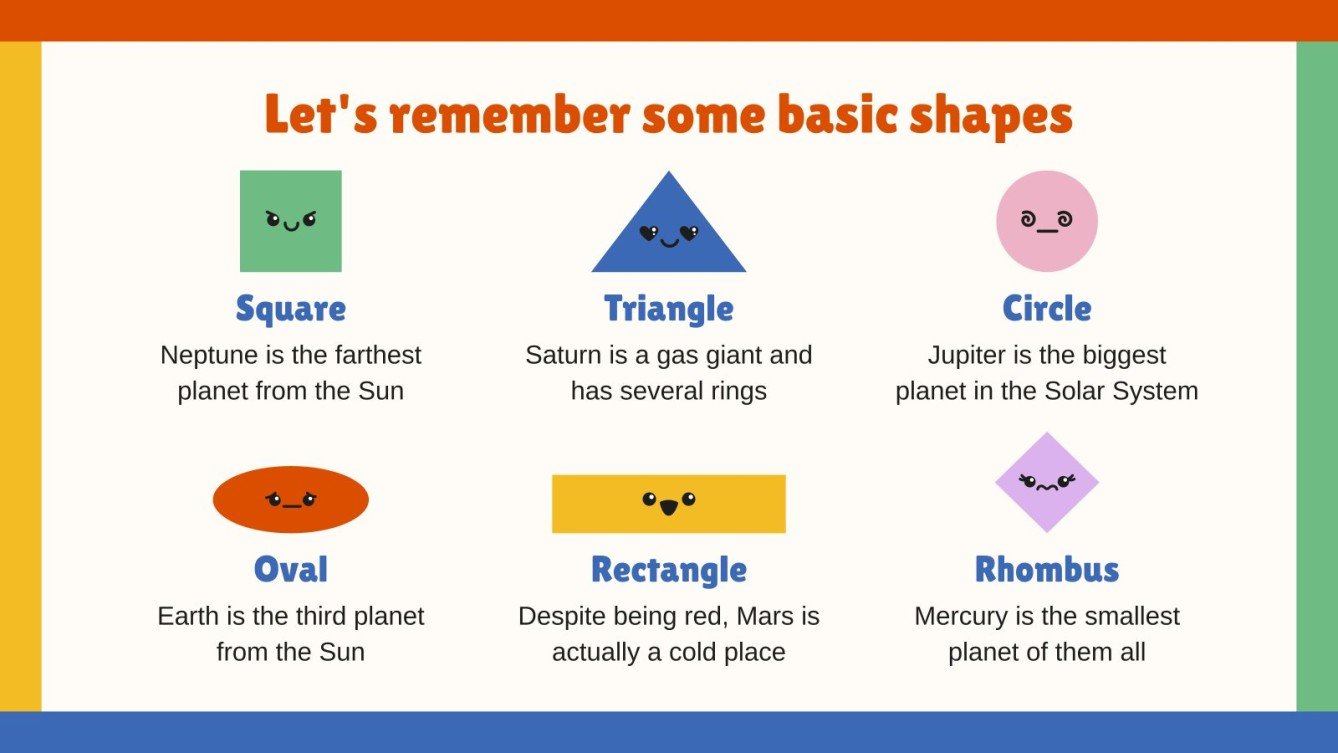 Colors and Shapes - Science - Pre-K | Google Slides & PPT
