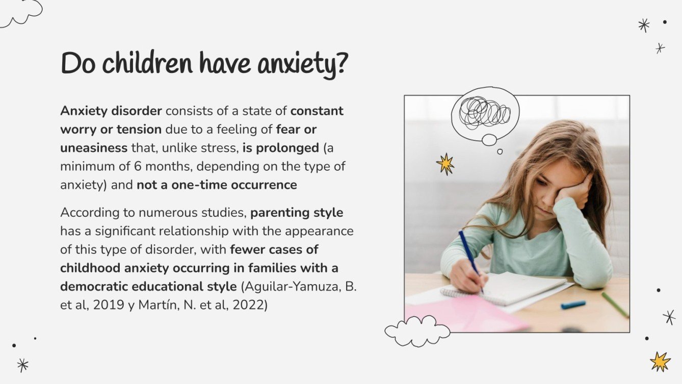 Childhood Anxiety Disorder | Google Slides & PPT