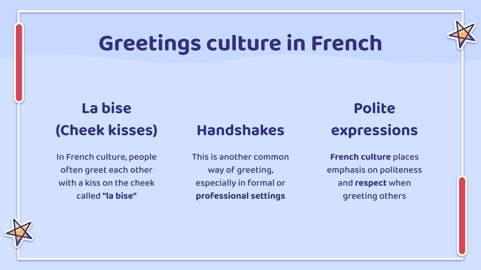 Basic Greetings and Simple Phrases - French - Pre-K