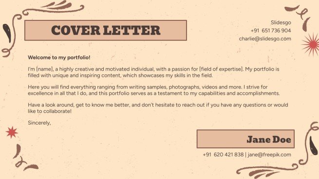 Portafolio estilo Viejo Oeste | Google Slides y PowerPoint