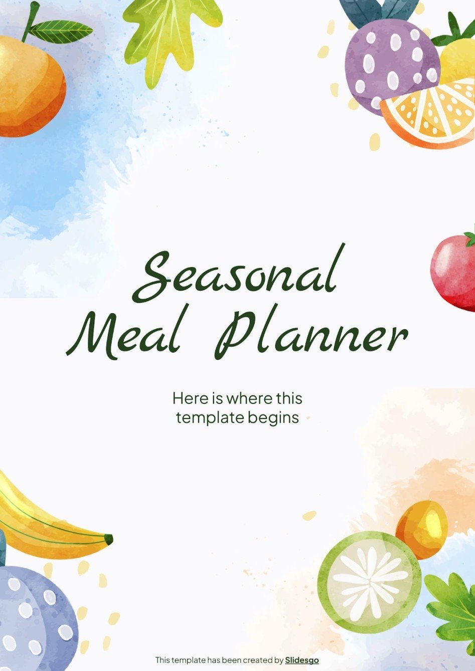 Seasonal Meal Planner | Google Slides & PowerPoint