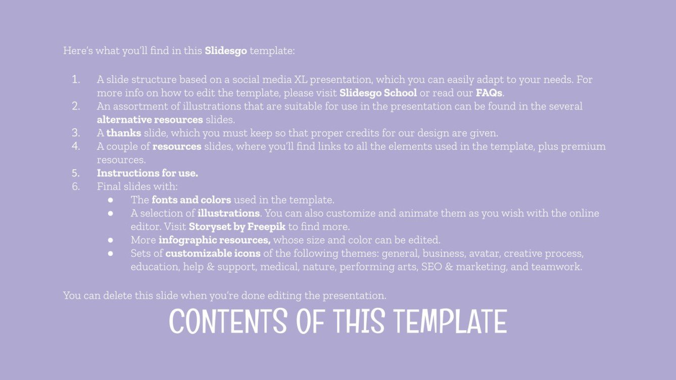 Back to School Social Media Google Slides and PowerPoint Template