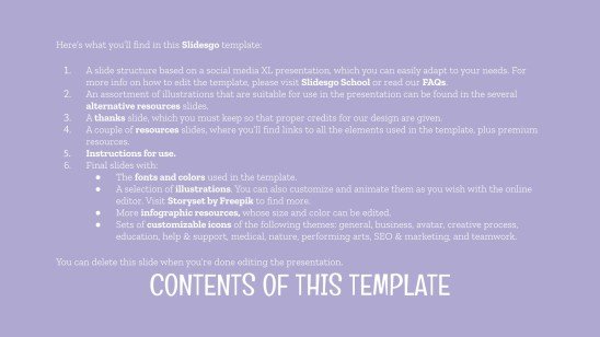 Back to School Social Media Google Slides and PowerPoint Template