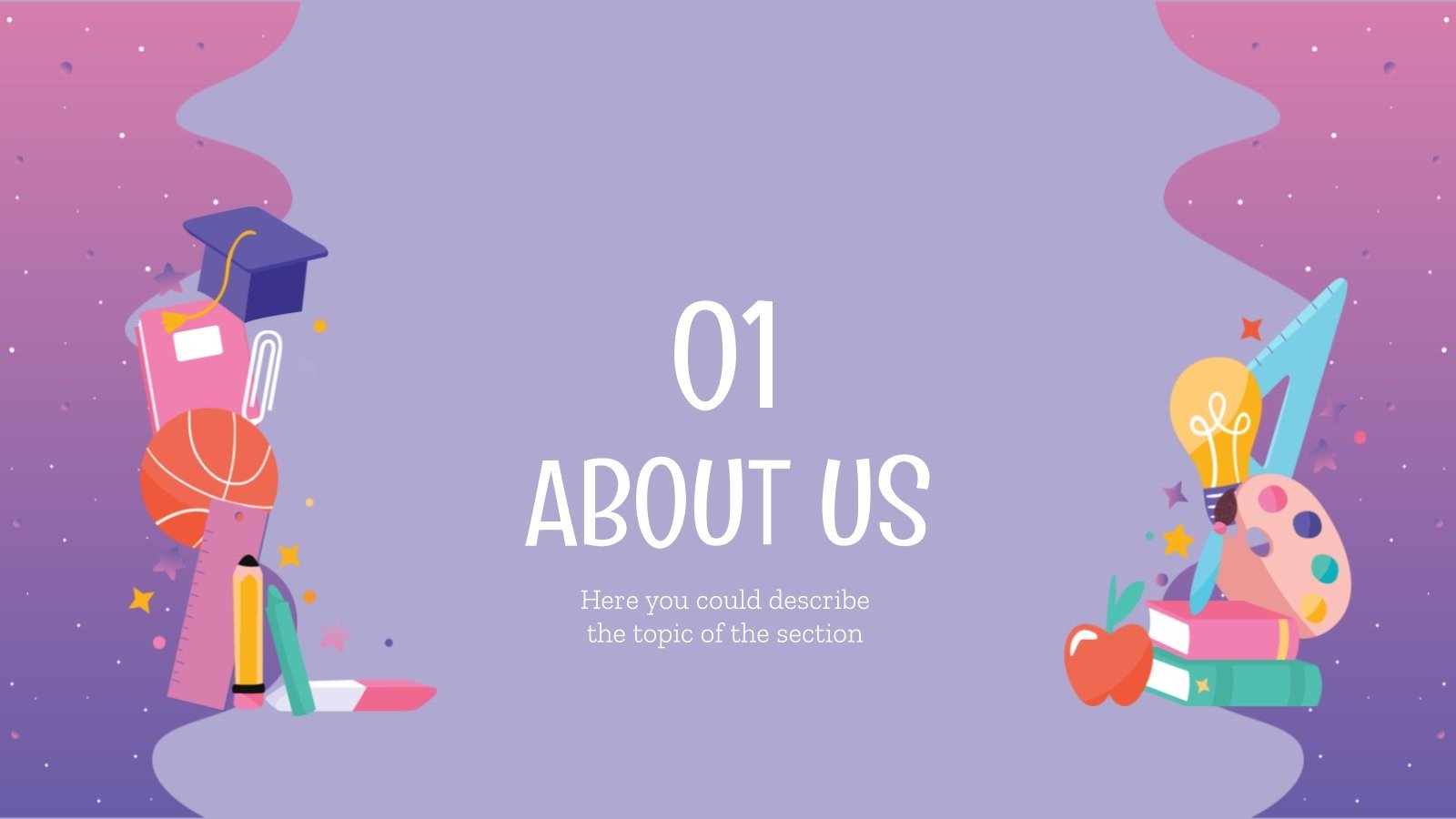 Back to School Social Media Google Slides and PowerPoint Template