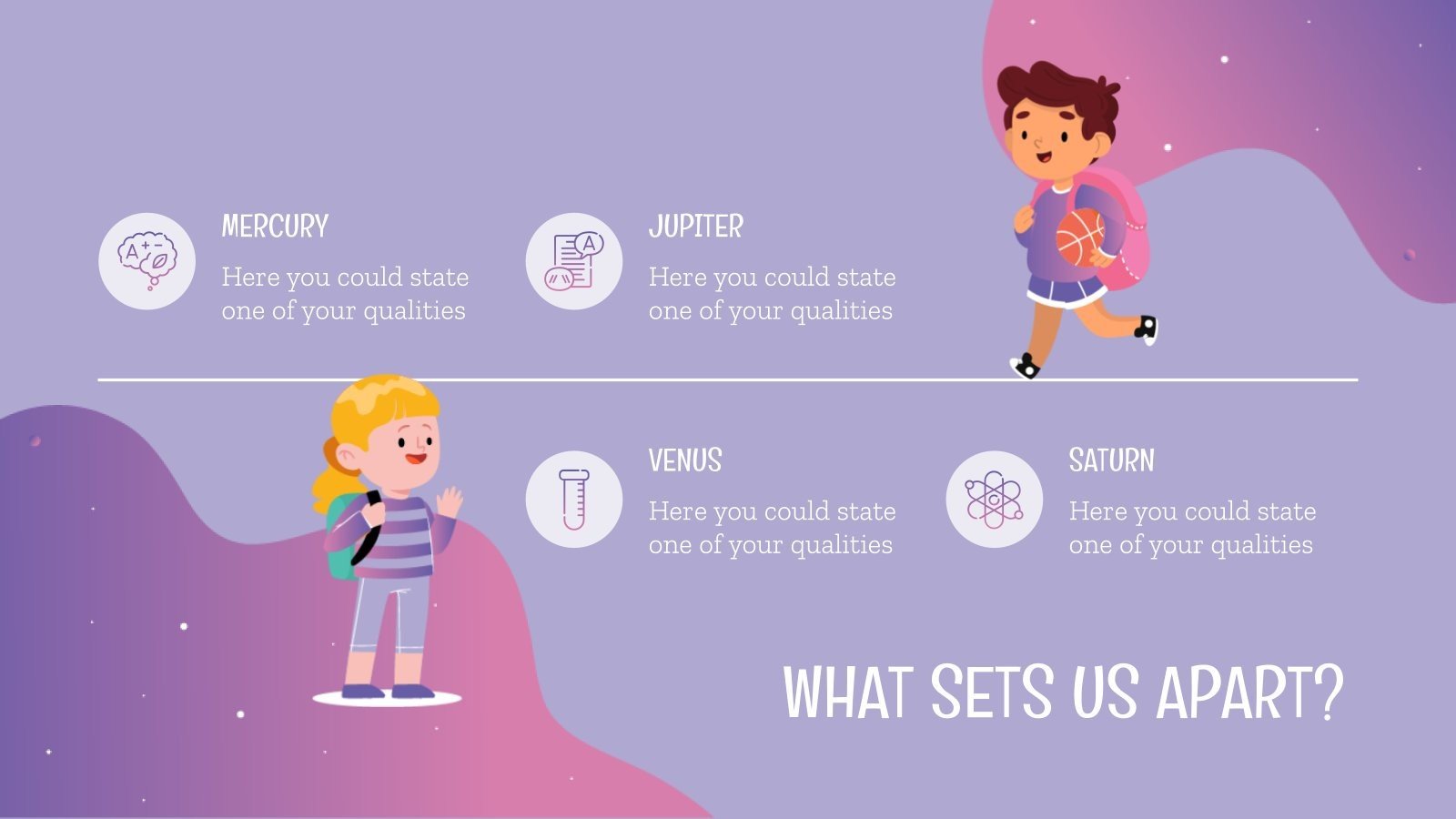 Back to School Social Media Google Slides and PowerPoint Template