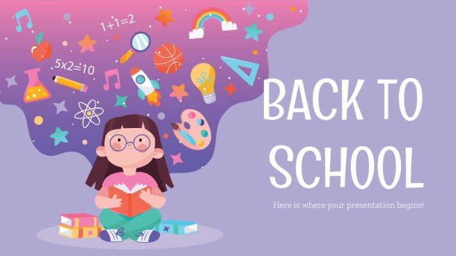 Free Back to School Google Slides themes and PPT templates