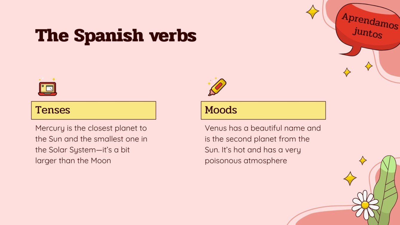 Verb Conjugation and Tenses - Spanish | Google Slides & PPT