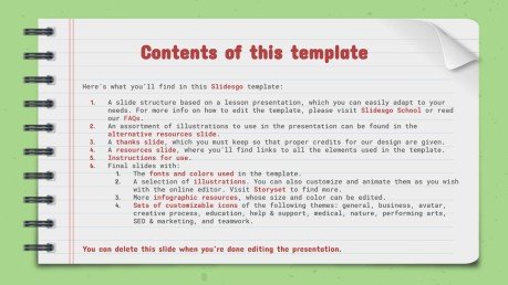 Notebook Lesson Google Slides theme and PowerPoint template