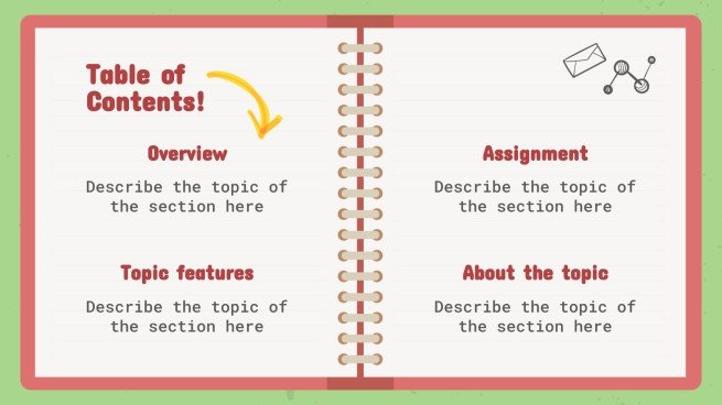 Notebook Lesson Google Slides theme and PowerPoint template