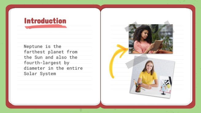 Notebook Lesson Google Slides theme and PowerPoint template