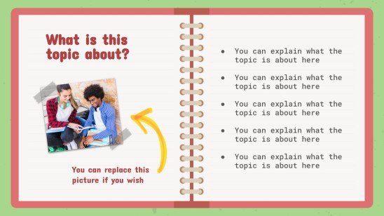 Notebook Lesson Google Slides theme and PowerPoint template