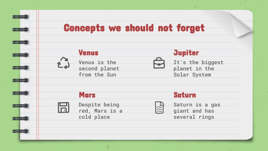 Notebook Lesson Google Slides theme and PowerPoint template