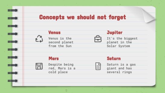 Notebook Lesson Google Slides theme and PowerPoint template