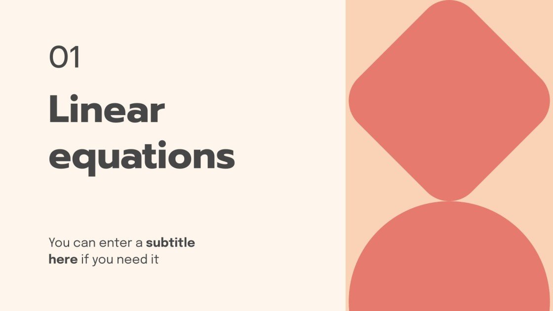 Linear Equations and Systems | Google Slides & PowerPoint