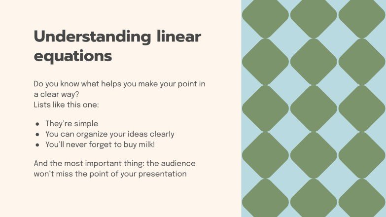 Linear Equations and Systems | Google Slides & PowerPoint