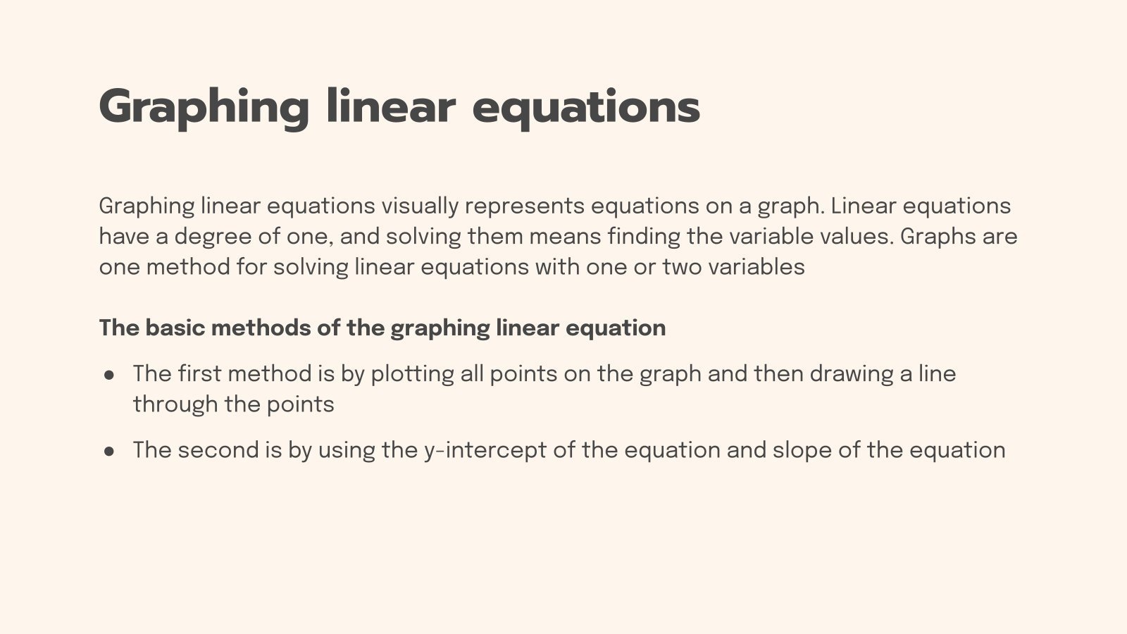 Linear Equations and Systems | Google Slides & PowerPoint