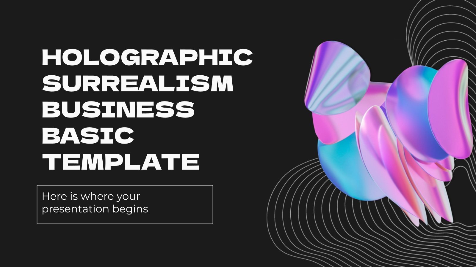 Holographic Surrealism Business Basic Template