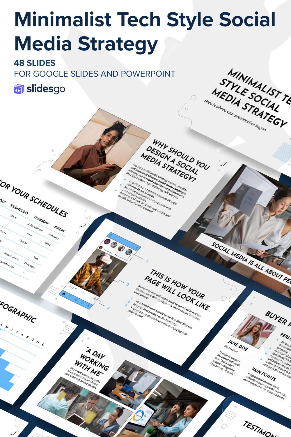 Minimalist Tech Style Social Media Strategy