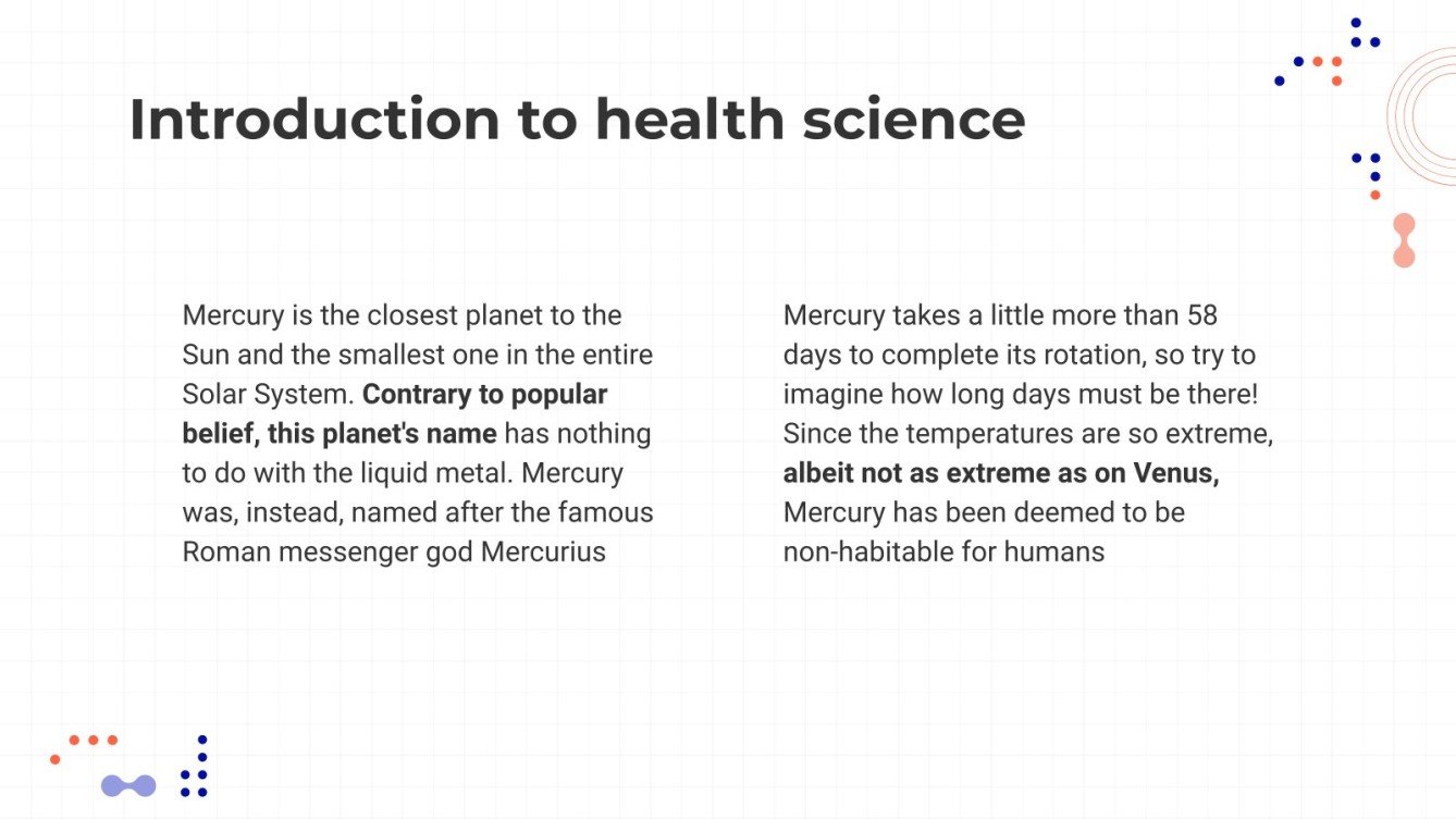 Introduction to Health Science | Google Slides & PowerPoint