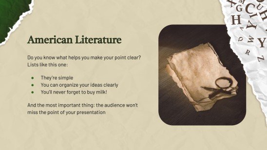 American Literature and Literary Movements - Language Arts