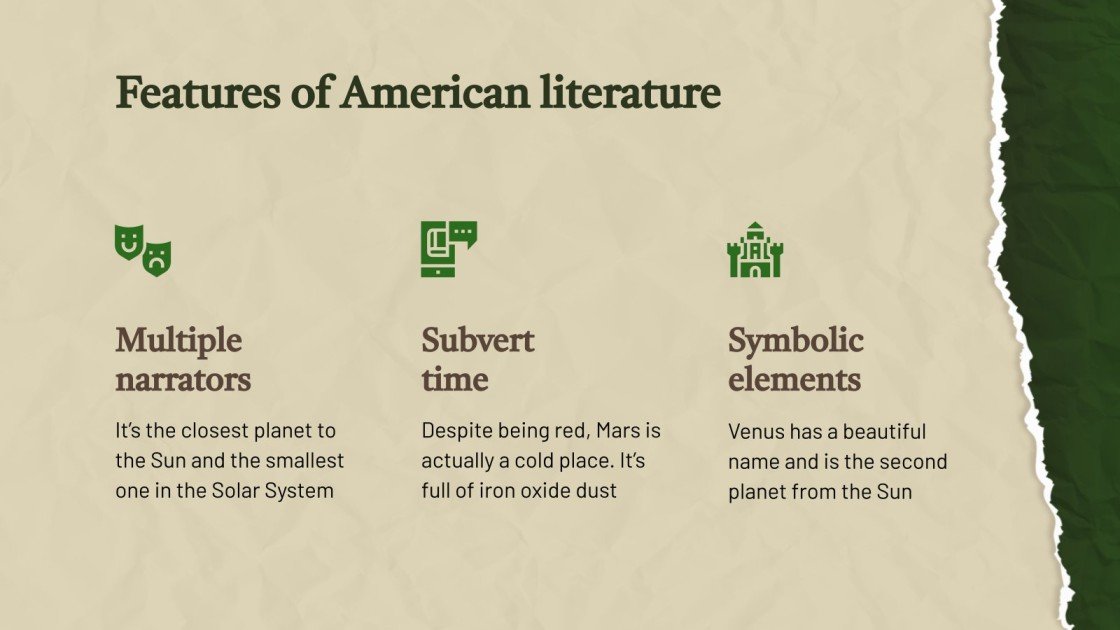 American Literature and Literary Movements - Language Arts