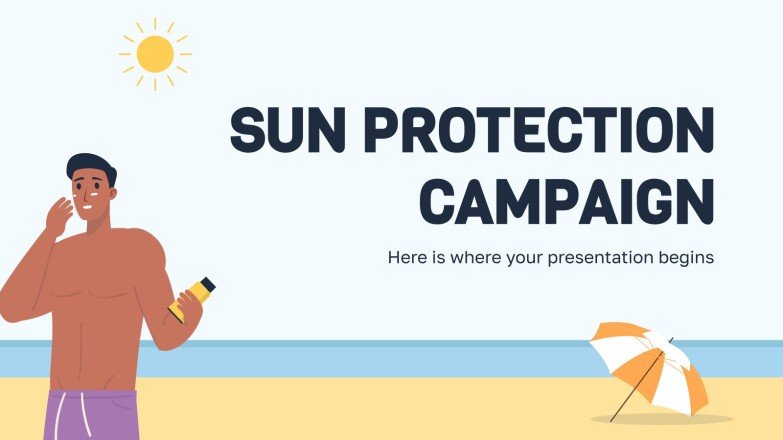 Sun Protection Campaign | Google Slides & PPT