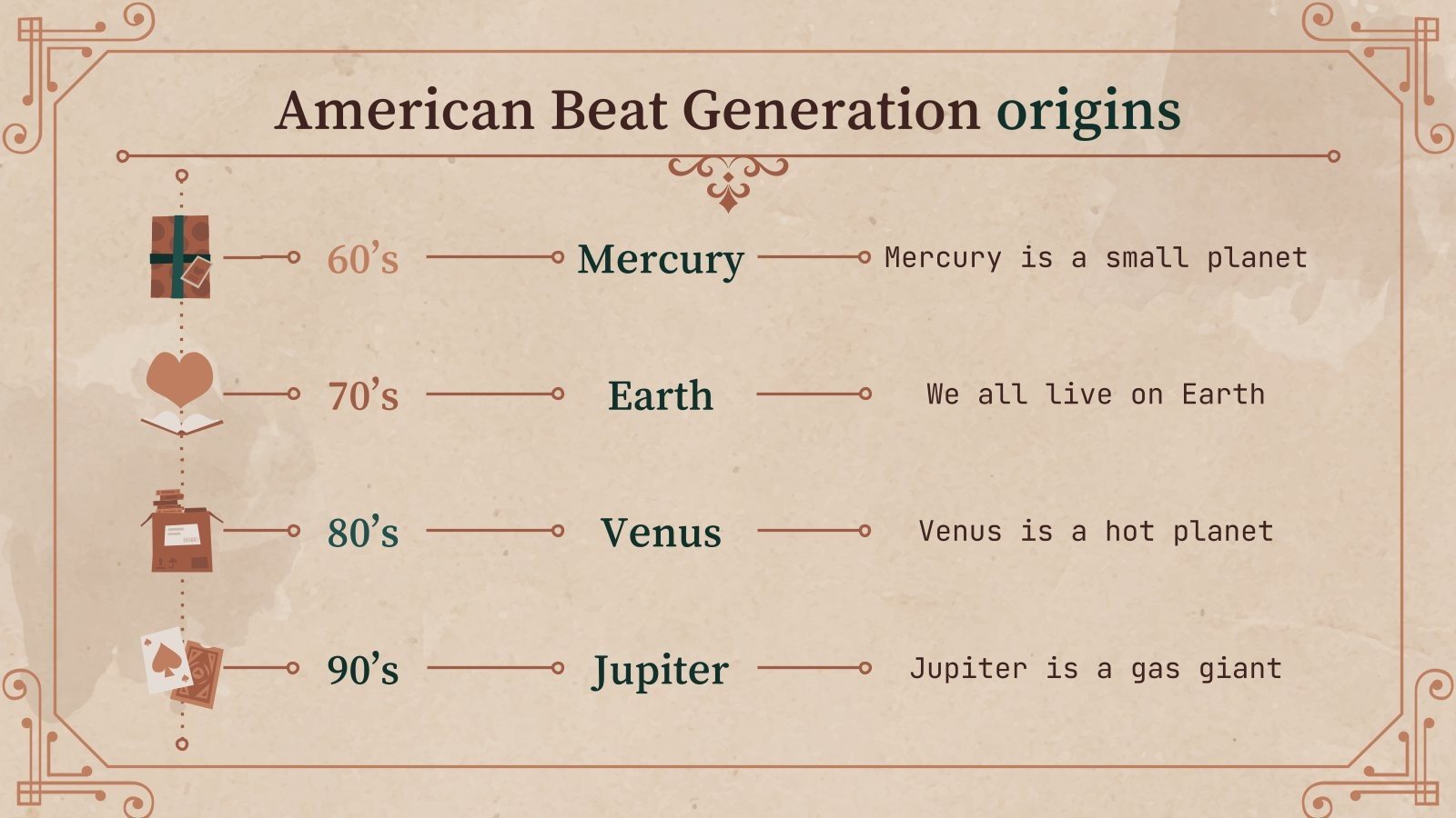 American Beat Generation | Google Slides & PowerPoint Template