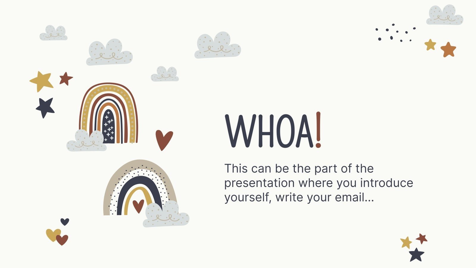 Boho Rainbow About Me Slideshow | Google Slides & PPT