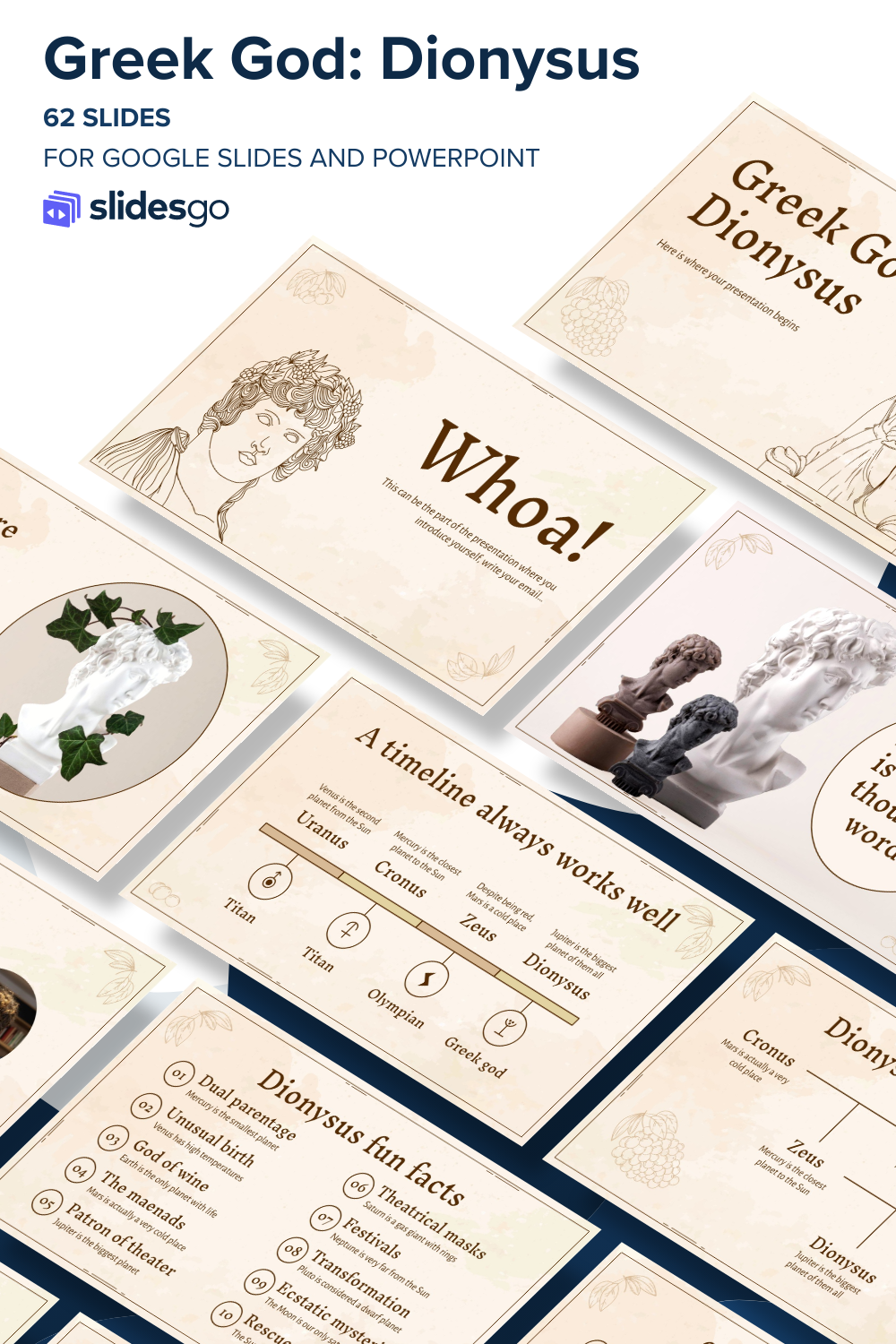 Greek God: Dionysus | Google Slides & PowerPoint