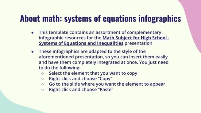 Systems of Equations and Inequalities Infographics