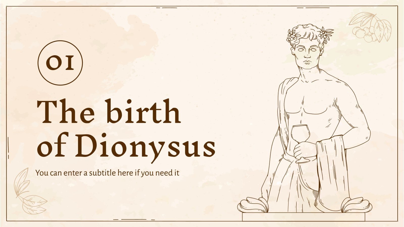 Greek God: Dionysus | Google Slides & PowerPoint