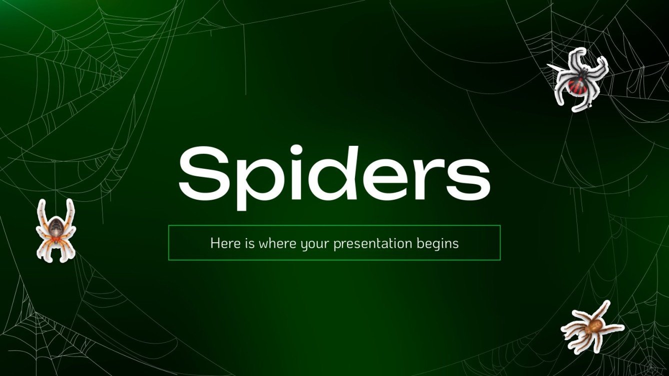 Spiders | Google Slides & PowerPoint Template