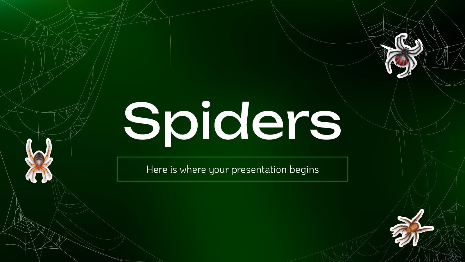 Spiders | Google Slides & PowerPoint Template